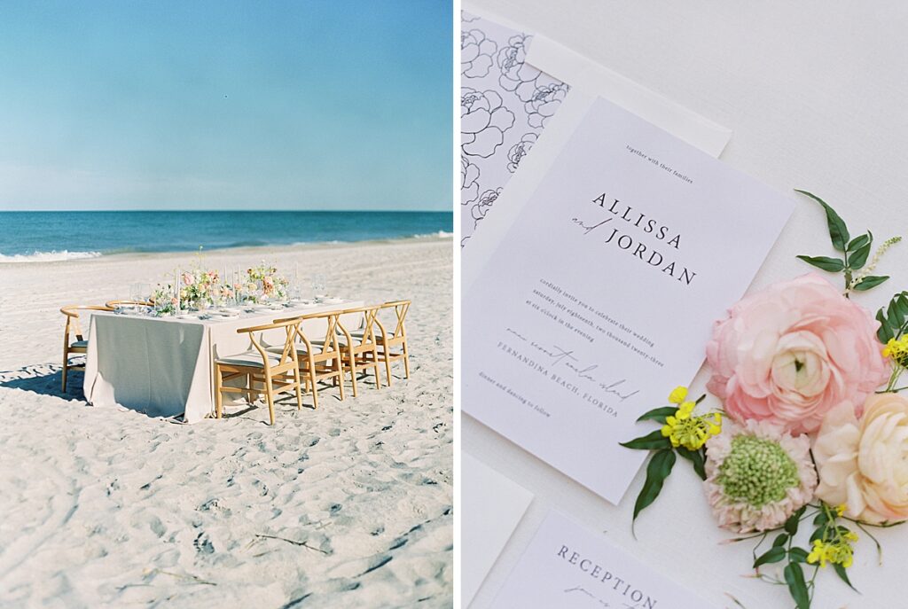 Modern Beach Destination Wedding on Film - Amelia Island Florida