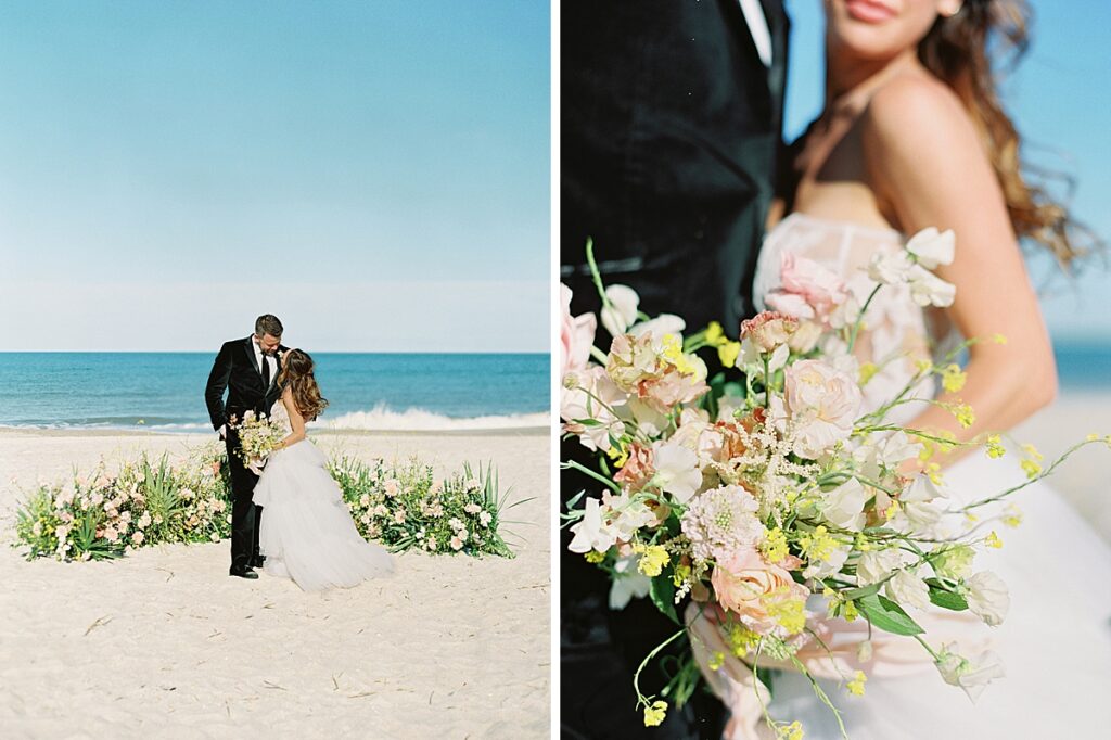 Modern Beach Destination Wedding on Film - Amelia Island Florida
