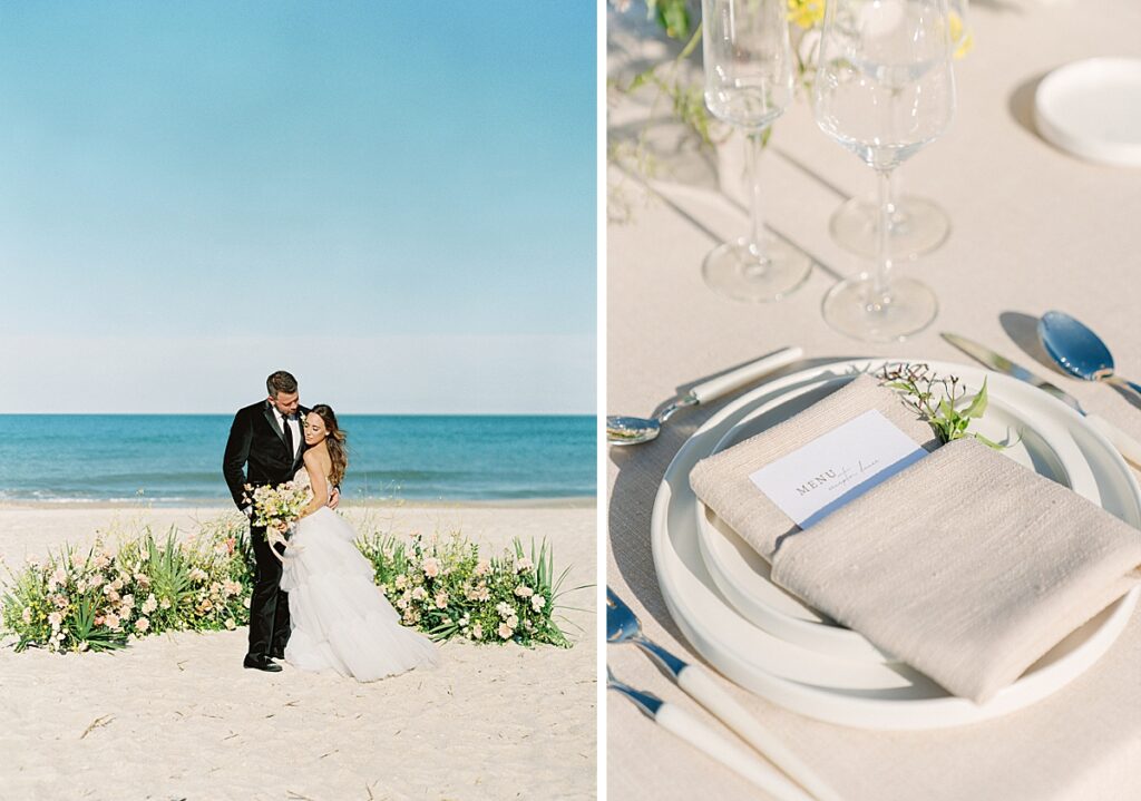 Modern Beach Destination Wedding on Film - Amelia Island Florida