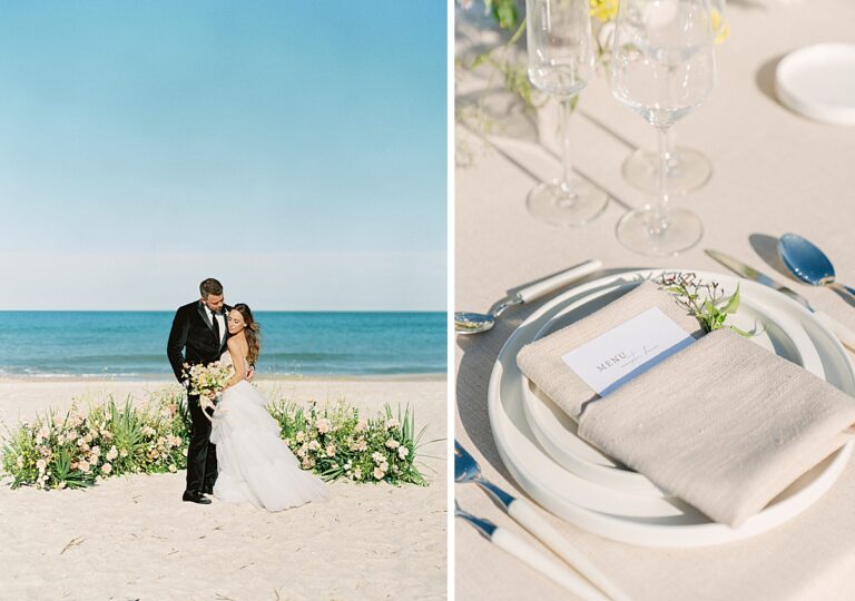 Modern Beach Destination Wedding on Film - Amelia Island Florida