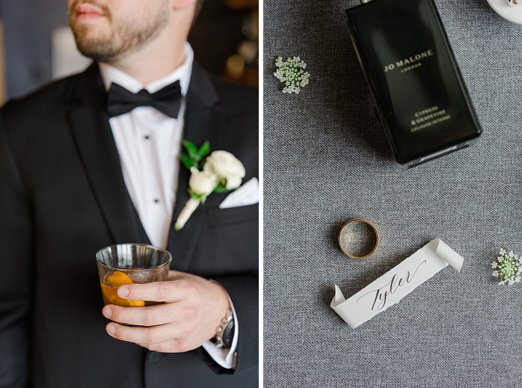 The Oaks At Plum Creek Wedding | Modern Black and White