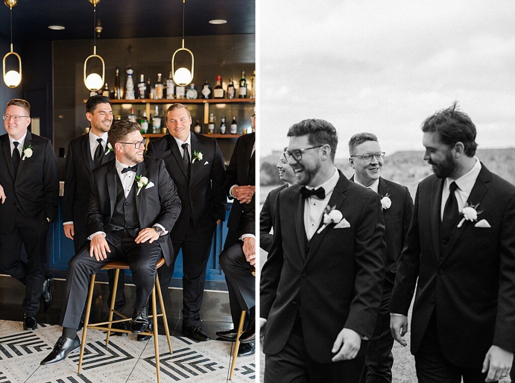 The Oaks At Plum Creek Wedding | Modern Black and White